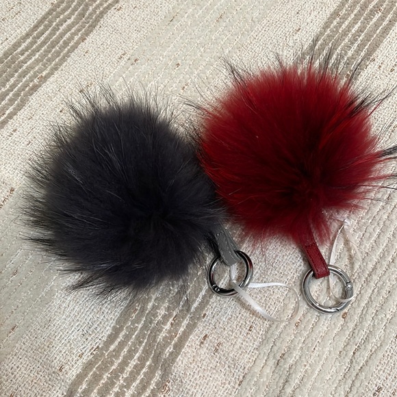 Accessories | Black Or Red Poof For Purse Or Key Chain | Poshmark